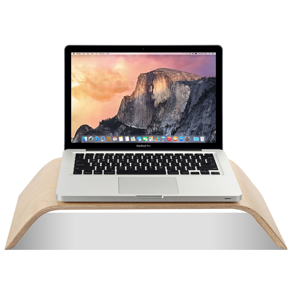 Desk Stand Riser for Monitor / iMac / MacBook / Laptop (Birch)
