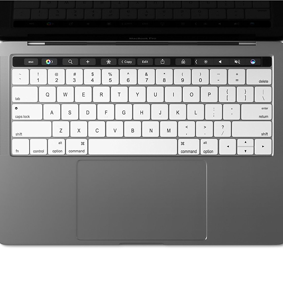 Keyboard Cover for MacBook Pro Touch Bar 13 / 15-inch (White)