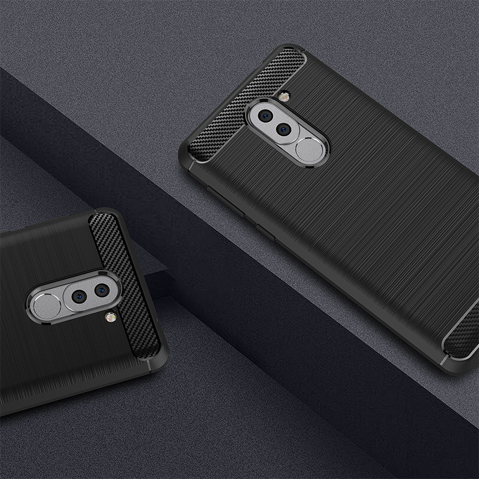Flexi Slim Carbon Fibre Case for Huawei GR5 2017 (Black)