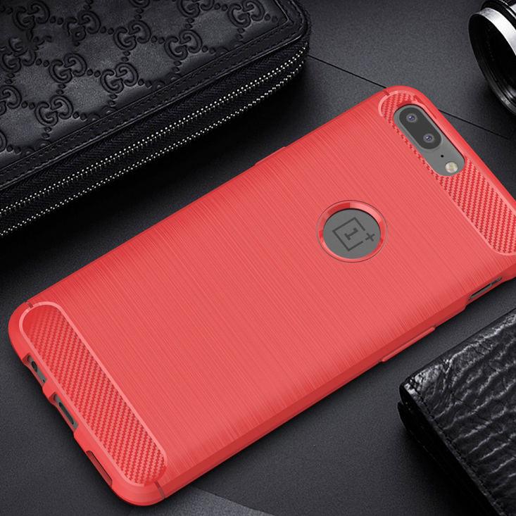 Flexi Slim Carbon Fibre Case for OnePlus 5 (Red)