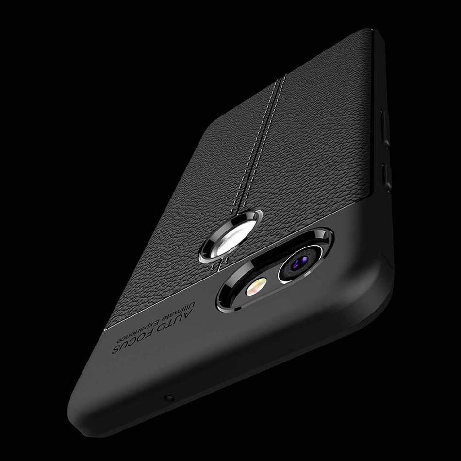 Flexi Slim Litchi Texture Case for Google Pixel 2 XL (Black)