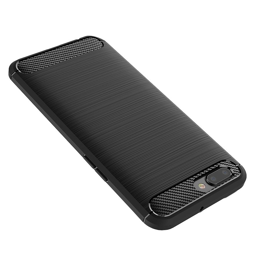 Flexi Slim Carbon Fibre Case for Oppo R11 (Black)