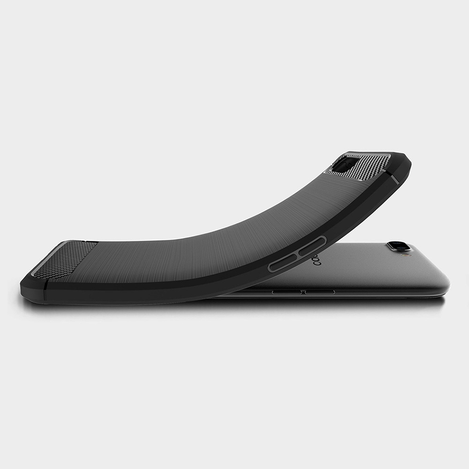 Flexi Slim Carbon Fibre Case for Oppo R11 (Black)