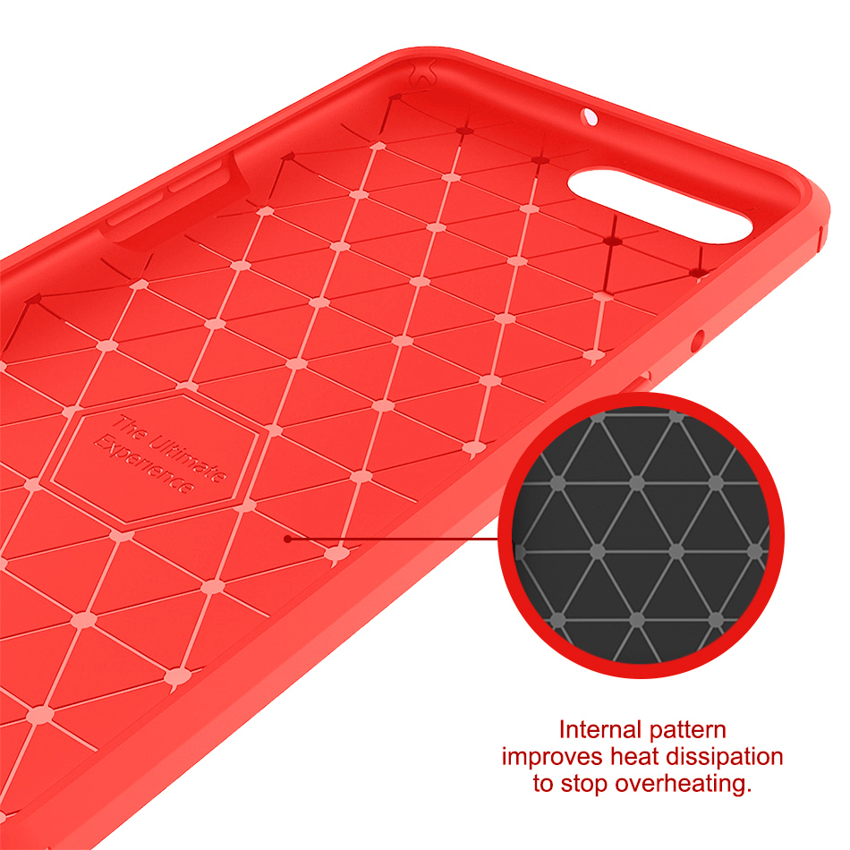 Flexi Slim Carbon Fibre Case for Oppo R11 (Red)