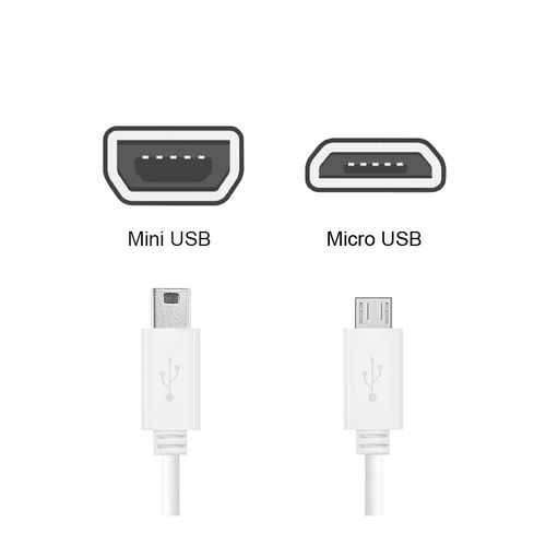 Short Mini-USB to Micro-USB Charging Cable (7cm)