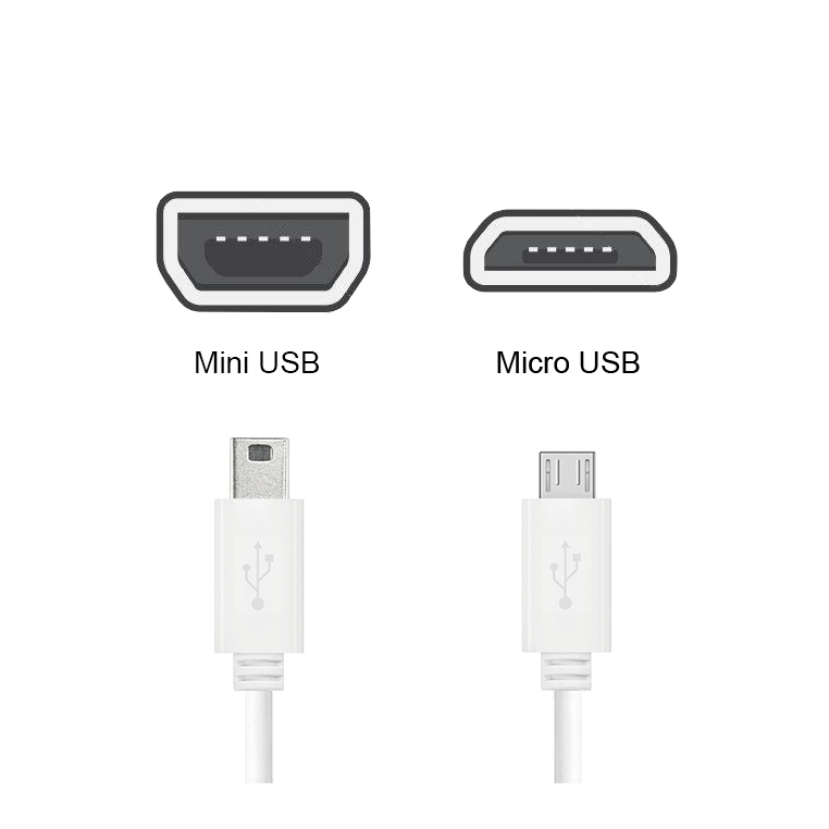 Short Mini-USB to Micro-USB Charging Cable (7cm)