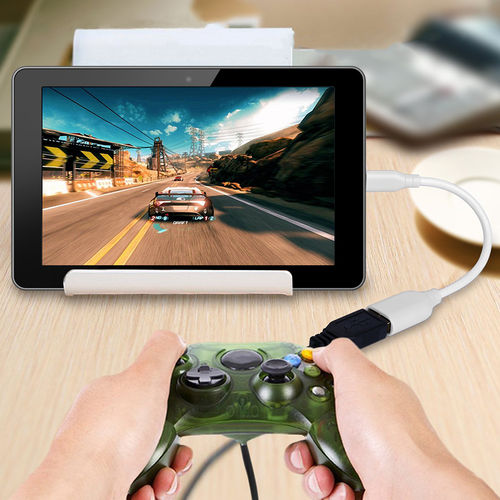 Short Mini-USB to USB 2.0 (Female) OTG Cable (8.5cm)