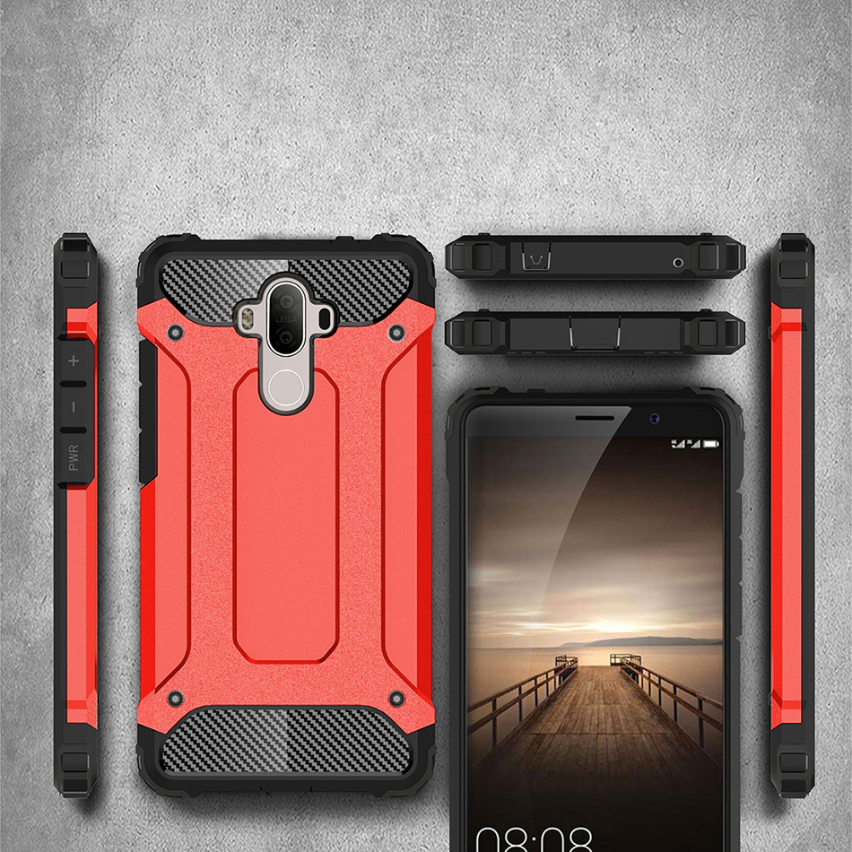 Military Defender Shockproof Case for Huawei Mate 9 (Red)