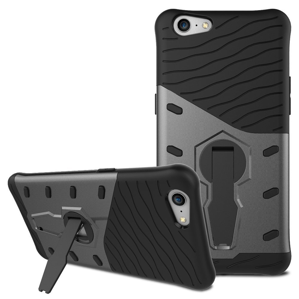 Slim Shield Tough Shockproof Case For Oppo A Grey