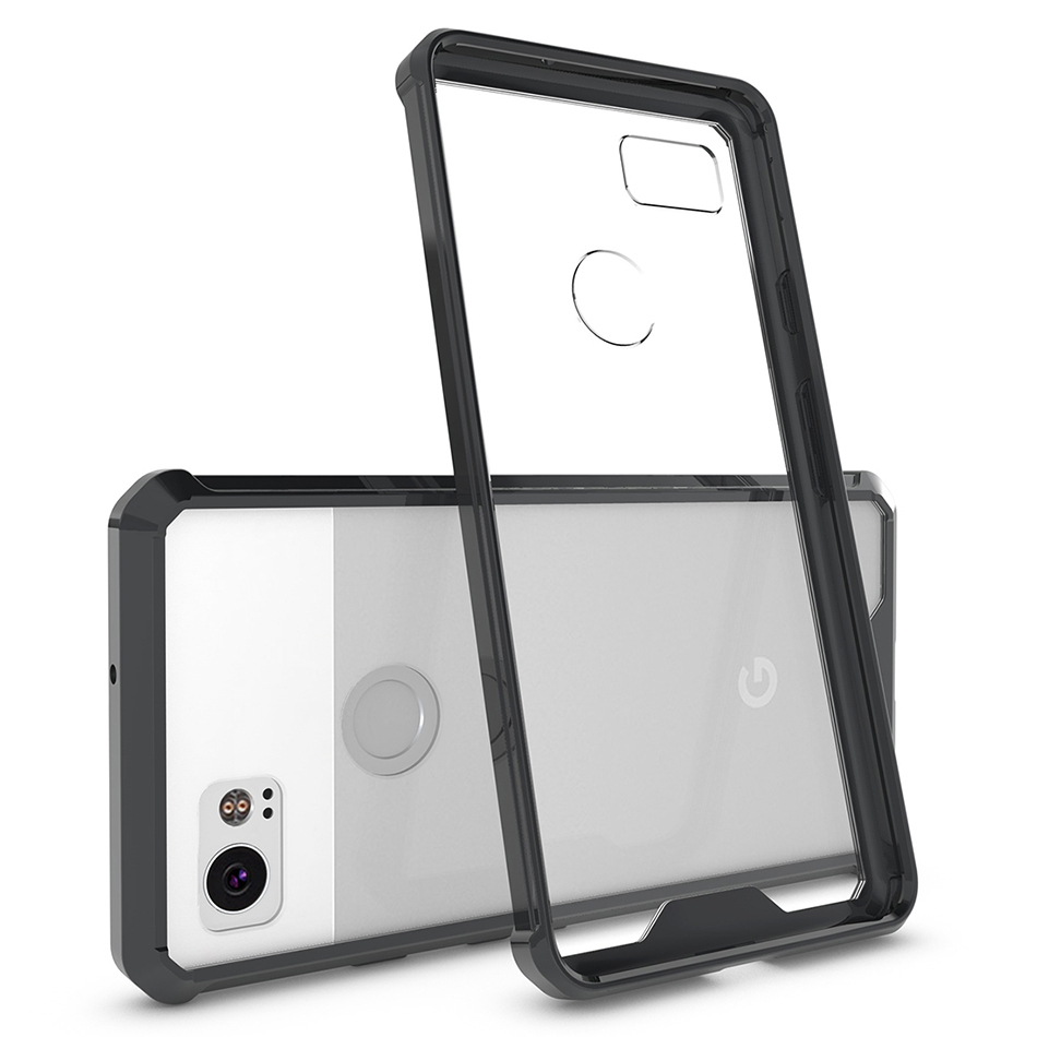 Hybrid Acrylic Hard Case for Google Pixel 2 XL (Black)