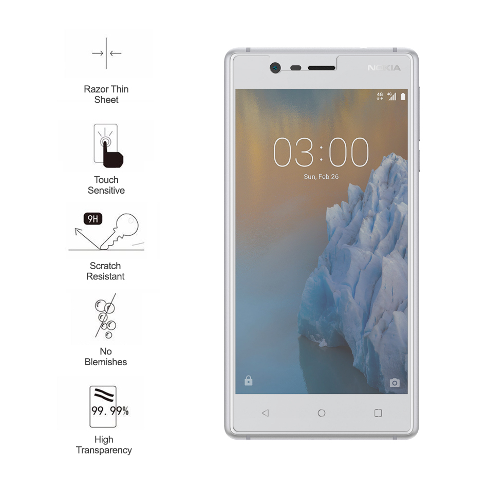 Tempered Glass Screen Protector for Nokia 3