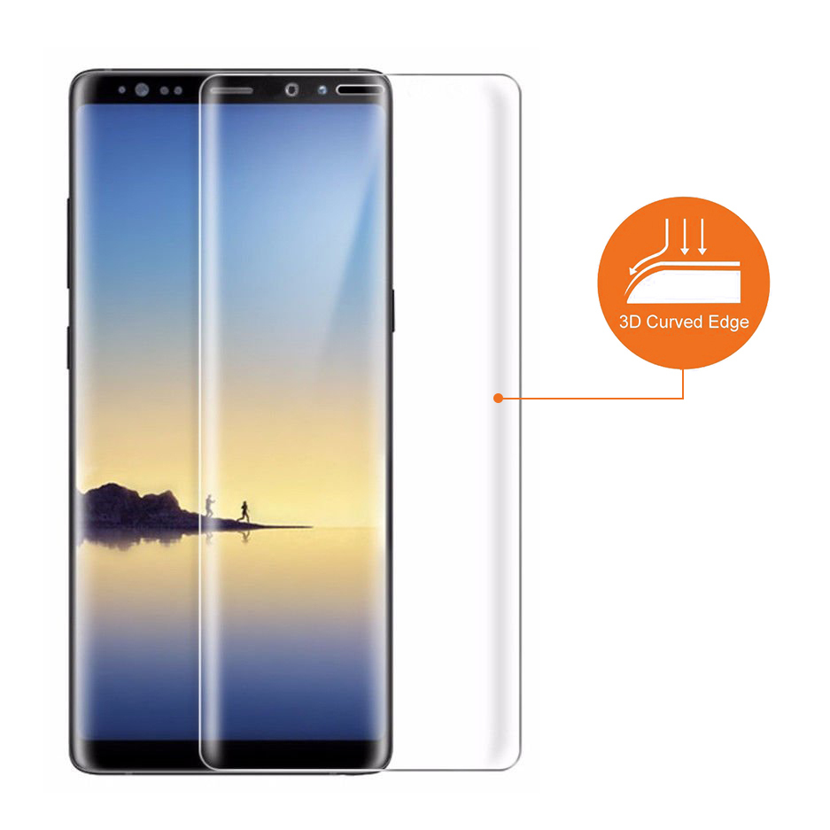 3D Tempered Glass Screen Protector for Galaxy Note 8 (Clear)