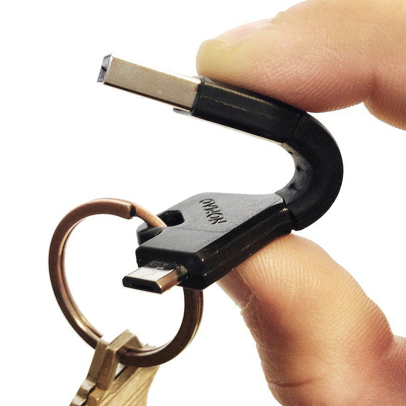 Nomad Keyring Micro-USB Charging Cable (7cm) for Phone / Tablet