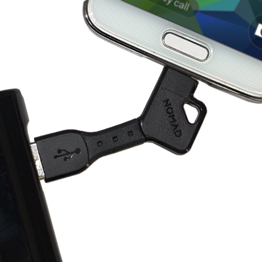 Nomad Keyring Micro-USB Charging Cable (7cm) for Phone / Tablet