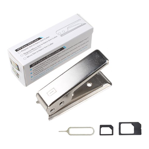 Nano SIM Card Cutter Kit with 2 Adaptors & Eject Pin