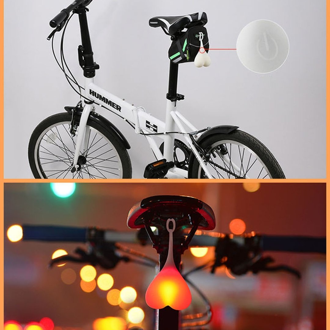 Waterproof Bicycle LED Hanging Tail Light for Cyclists (Red)