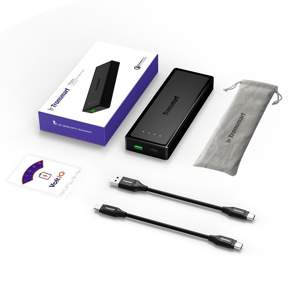 Tronsmart 10400mAh Quick Charge 3.0 USB Type-C Power Bank