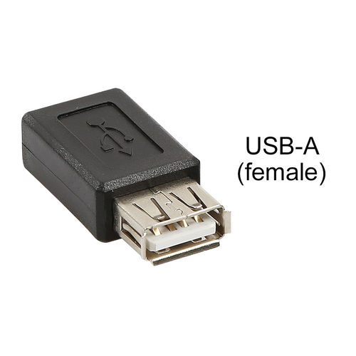 Female Micro USB to USB-A Adapter Converter