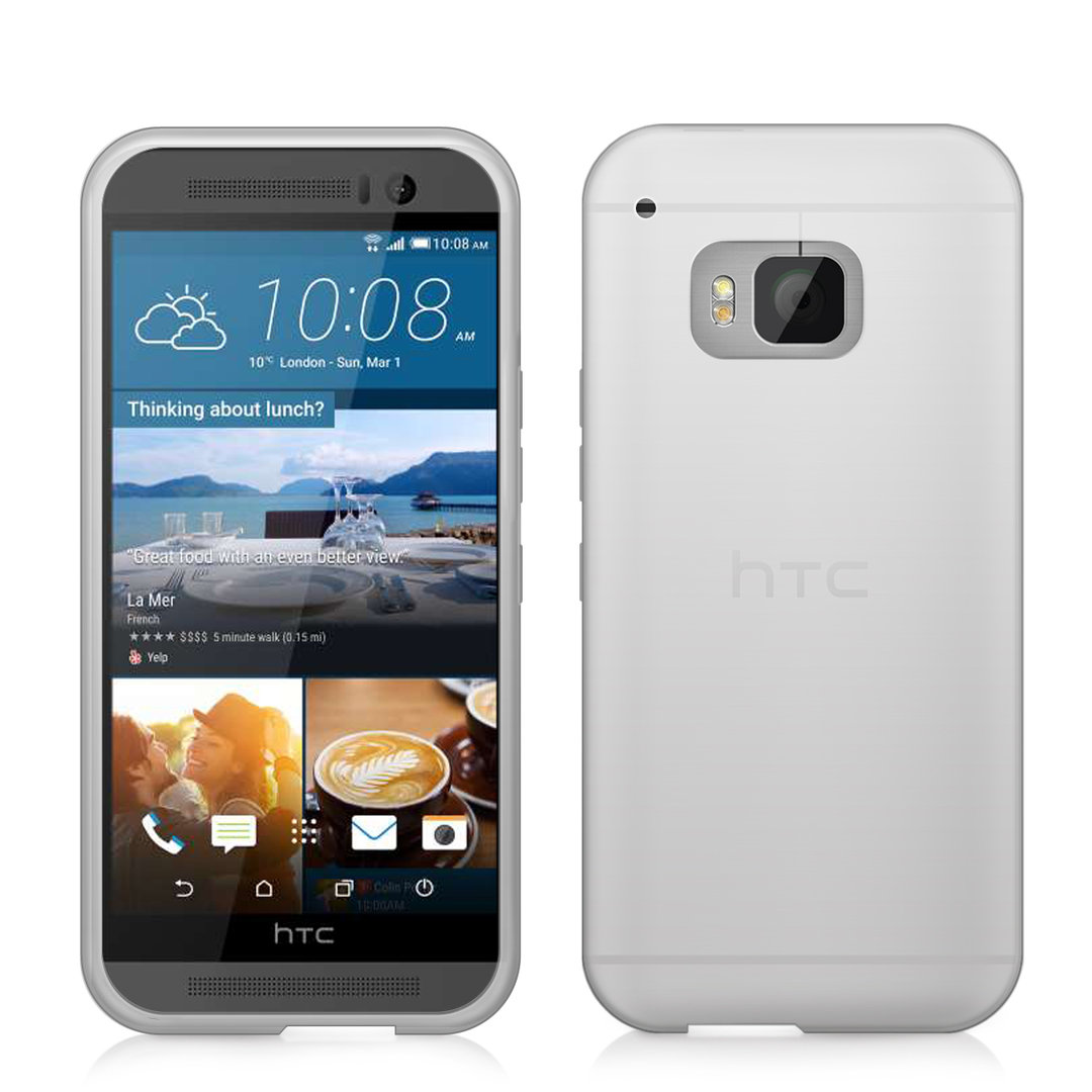 Orzly Flexi Case - HTC One M9 (Smoke White)