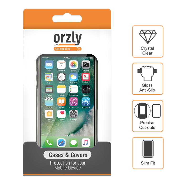 Orzly Flexi Case - Apple iPhone 8 Plus / 7 Plus (Smoke Black)