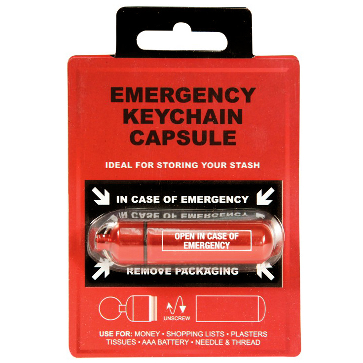 Paladone Emergency Keychain Storage Capsule