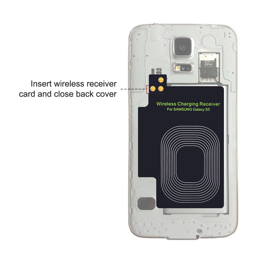 Qi Wireless Charging Receiver Card for Samsung Galaxy S5