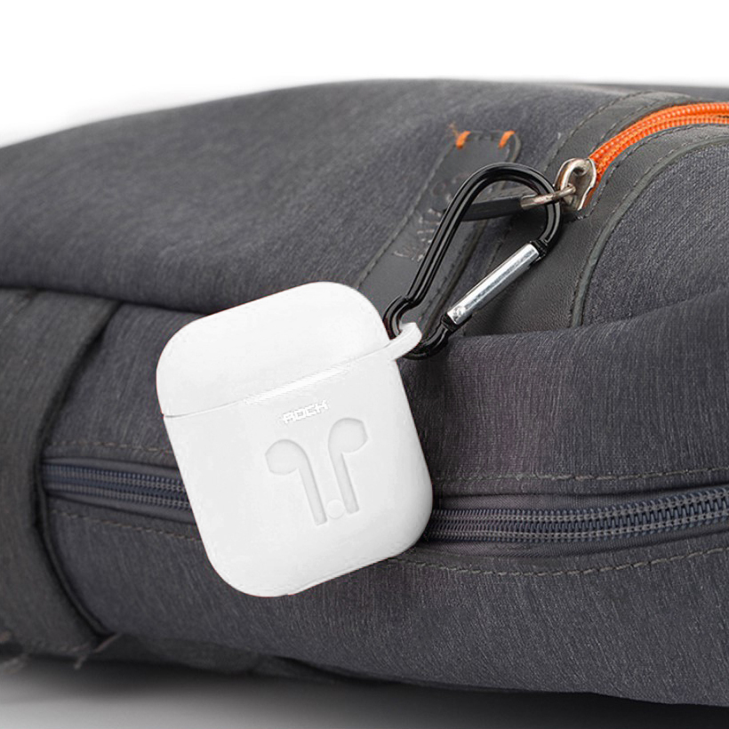 Rock Protective Case & Anti-lost Strap - Apple AirPods (White)