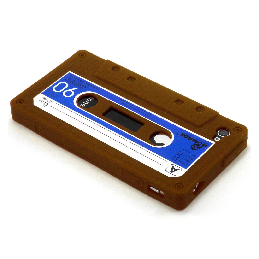 Cassette Tape Case - Apple iPhone 4s (Brown)