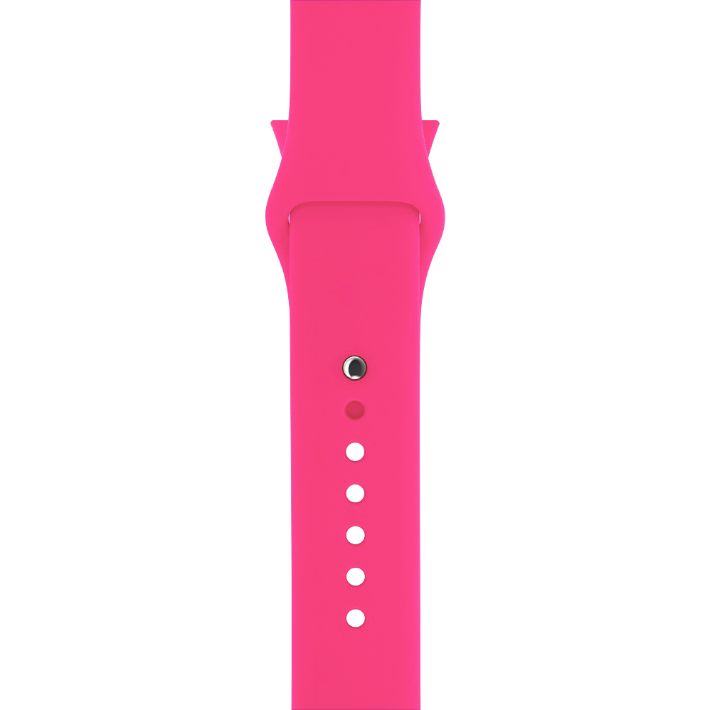 Silicone Sport Strap Band for Apple Watch 42mm / 44mm (Pink)