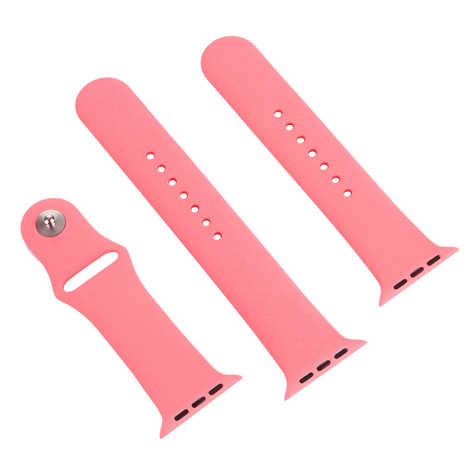 Rubber Sport Band for Apple Watch 46mm / Ultra 49mm (Pink)