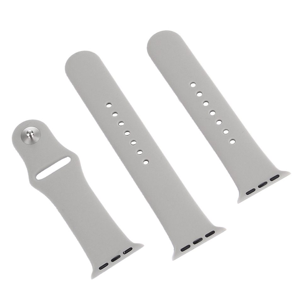 Rubber Sport Band for Apple Watch 46mm / Ultra 49mm (Grey)