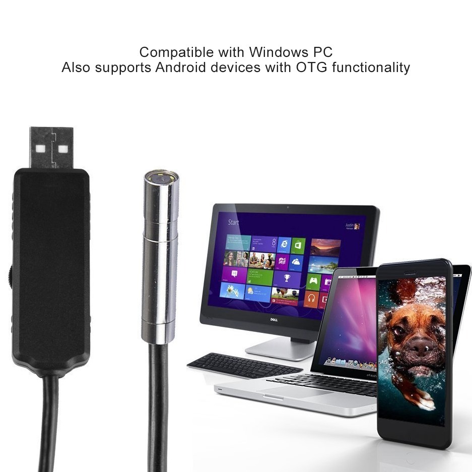 10m Waterproof USB Endoscope Inspection Camera Cable