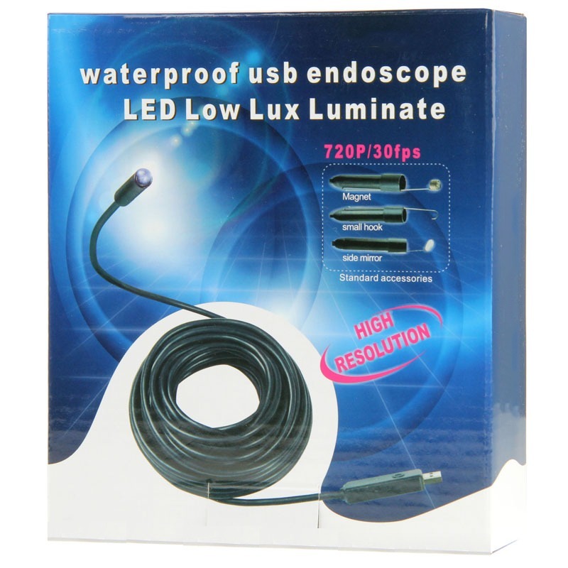 10m Waterproof USB Endoscope Inspection Camera Cable
