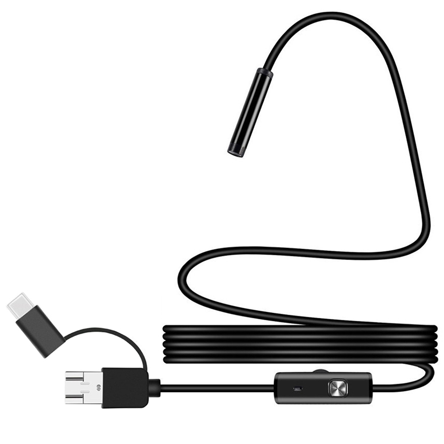 3-in-1 Waterproof USB-C Endoscope Inspection Camera Cable (2m)