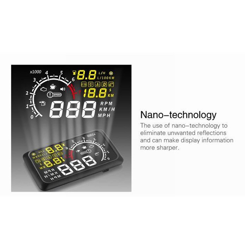 X3 Bluetooth OBD II 2 Car HUD Windshield Interface