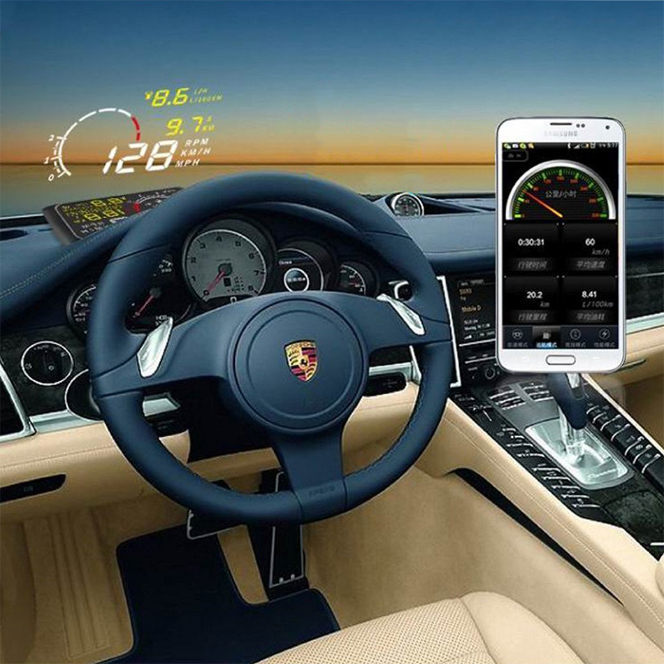 X3 Bluetooth OBD II 2 Car HUD Windshield Interface