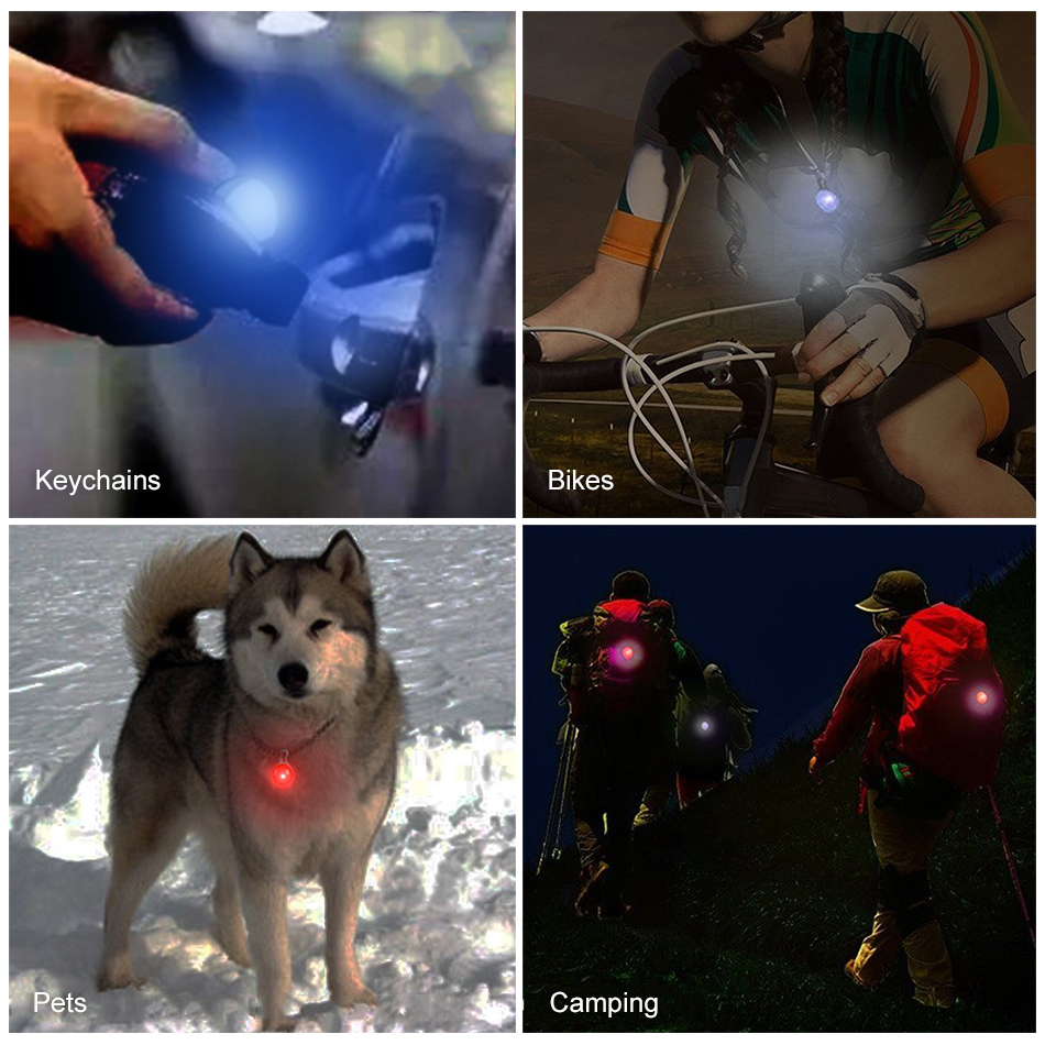 Clip-On LED Pet Collar & Safety Flash Light Keychain