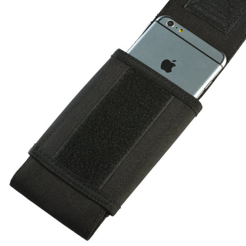 Small Military Nylon Outdoor Case Belt Loop Phone Pouch (Black)