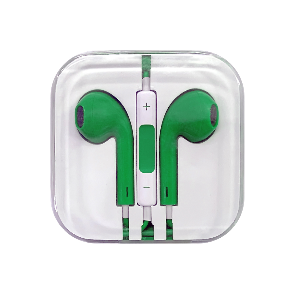 Stereo EarPods with Remote & Microphone (Green)