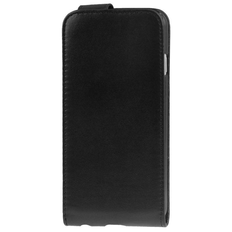 Vertical Leather Flip Cover - Apple iPhone 6s (Black)