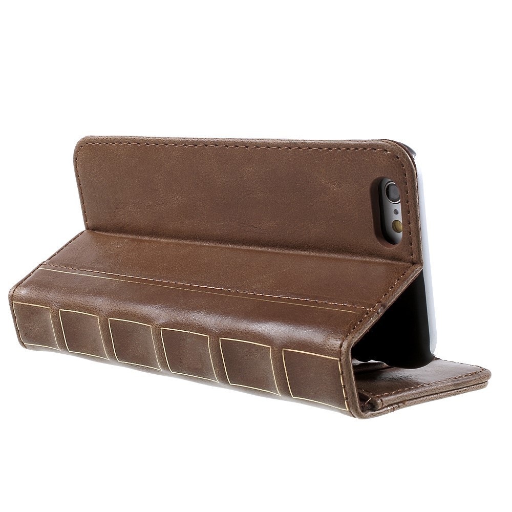 Antique Book Leather Wallet Case - Apple iPhone 6s (Brown)