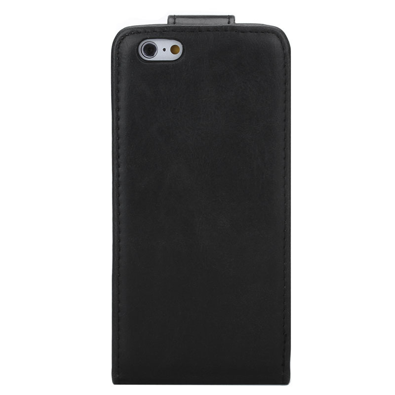 Vertical Leather Flip Case - Apple iPhone 6s (Black)
