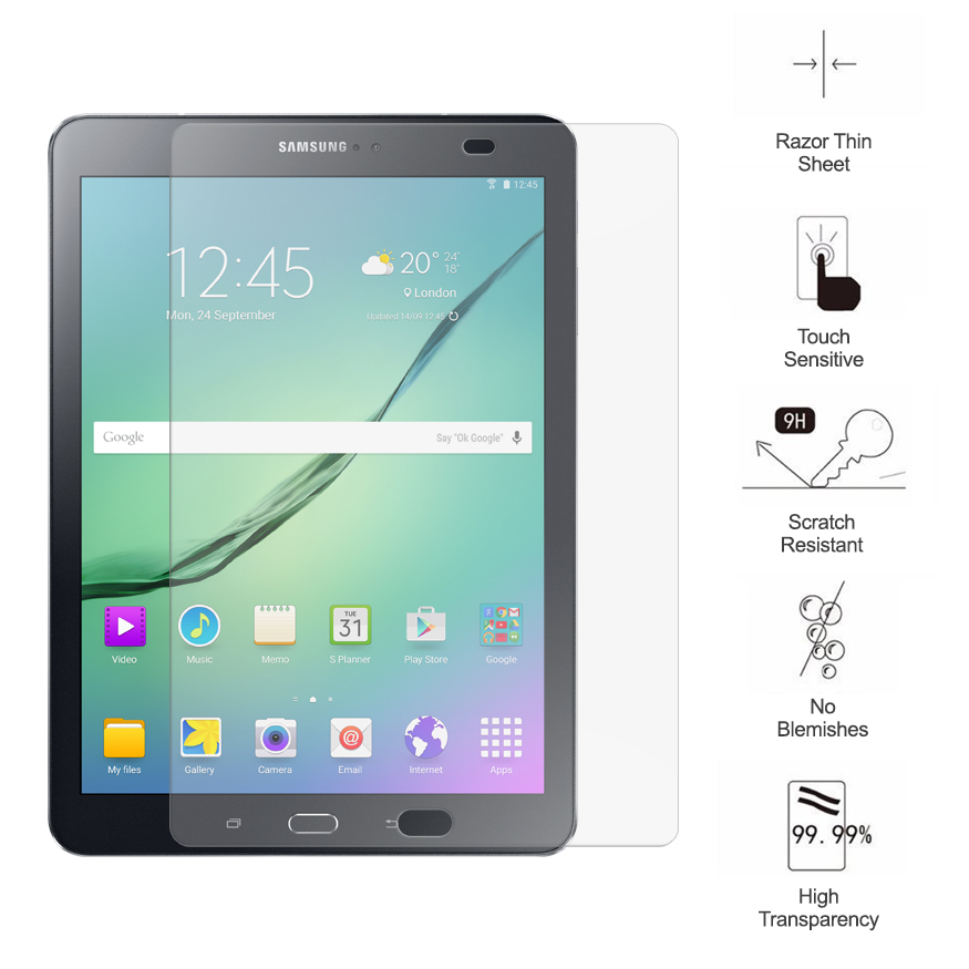 Tempered Glass Screen Protector for Samsung Galaxy Tab S2 9.7