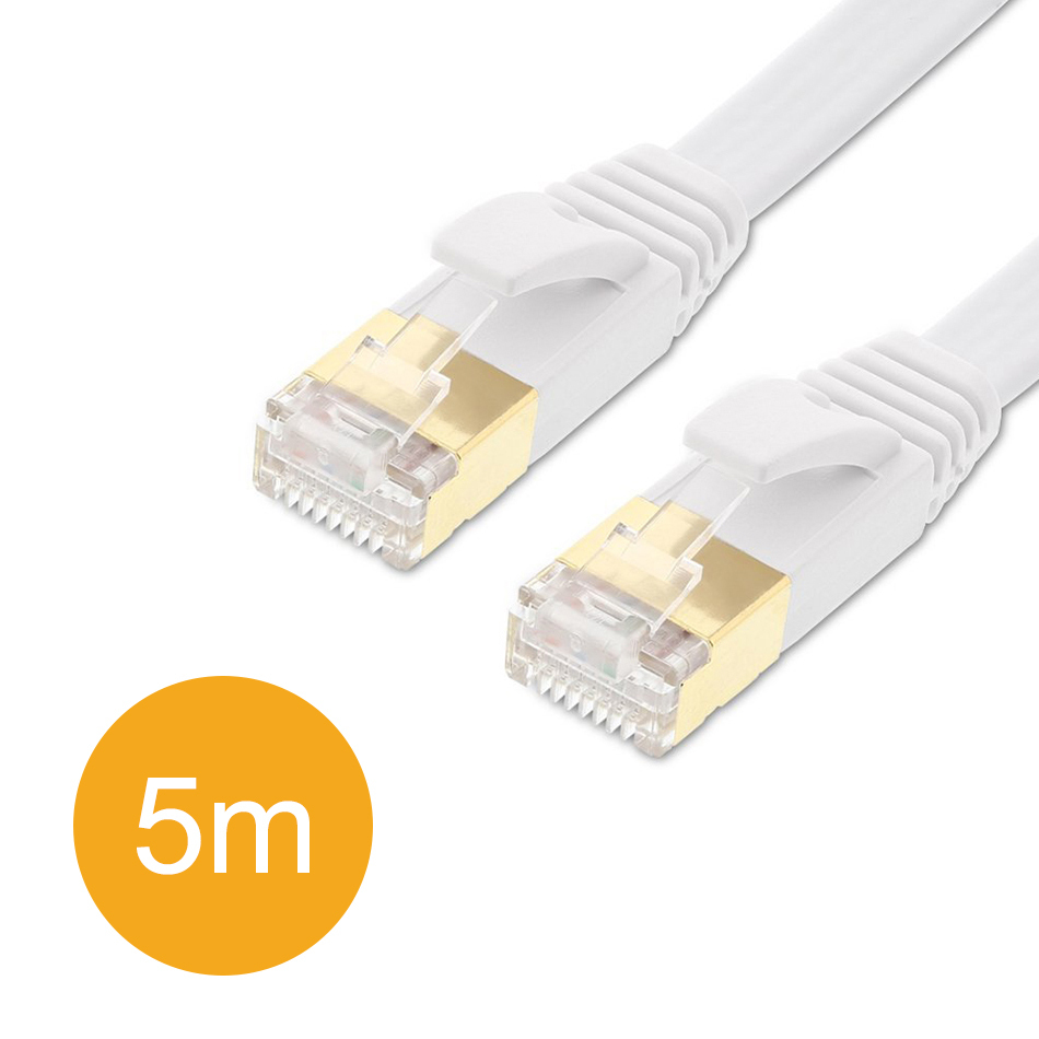 Flat Cat7 LAN 10Gbps Network Ethernet Cable (5m)