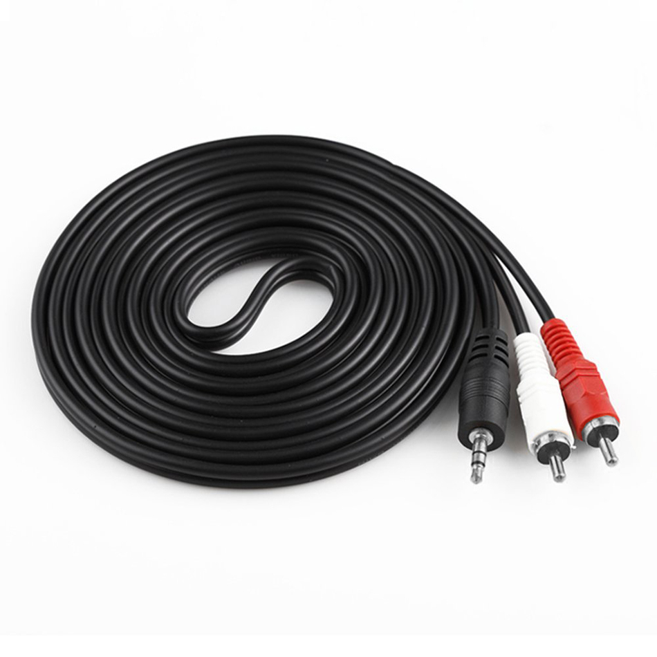 Male 3.5mm to RCA Splitter Audio Adapter Extension Cable (5m)