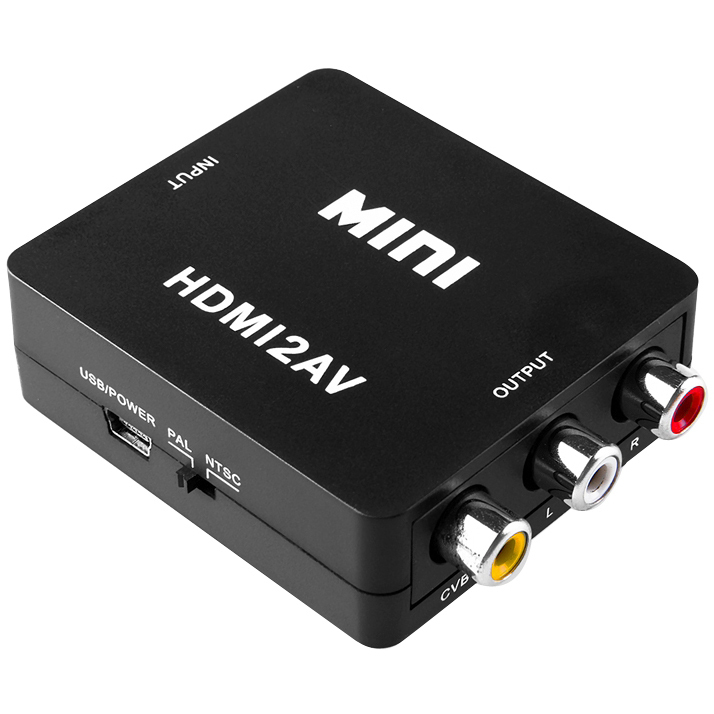 HDMI Input to RCA Composite Output Audio Video Converter