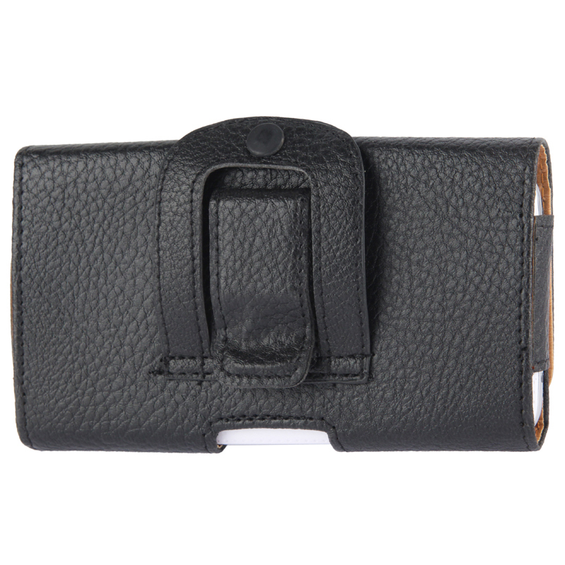 Executive Small Horizontal Leather Pouch / Belt Clip Phone Case