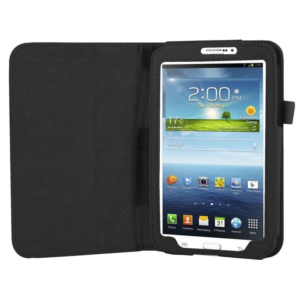 Folio Leather Case - Samsung Galaxy Tab 3 (7.0) - Black