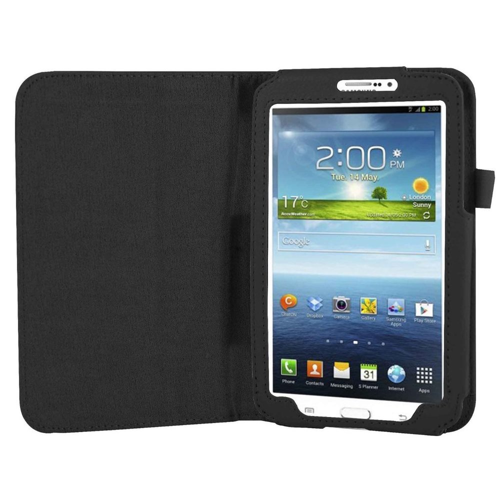 Folio Leather Case - Samsung Galaxy Tab 3 (7.0) - Black