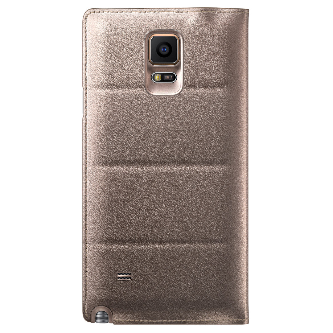 Display Window Leather Case - Samsung Galaxy Note 4 (Gold)
